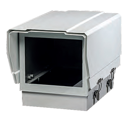 Large camera housings with wiper, wide range of large camera housings