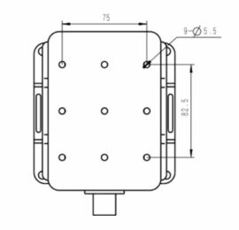 PT-1003 small pan tilt positioner with advanced Pelco position control