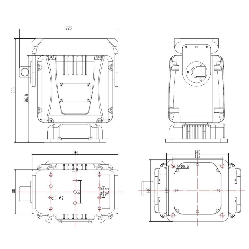 PT-1015 small pan and tilt with advanced Pelco position control