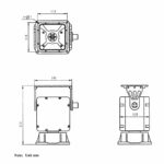PT-1003 small pan tilt positioner with advanced Pelco position control